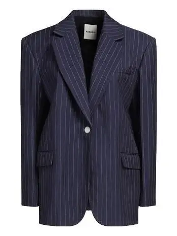 Sandro Pinstriped Twill Blazer - Navy