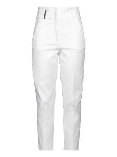 Peserico Tapered Jacquard Pants - White