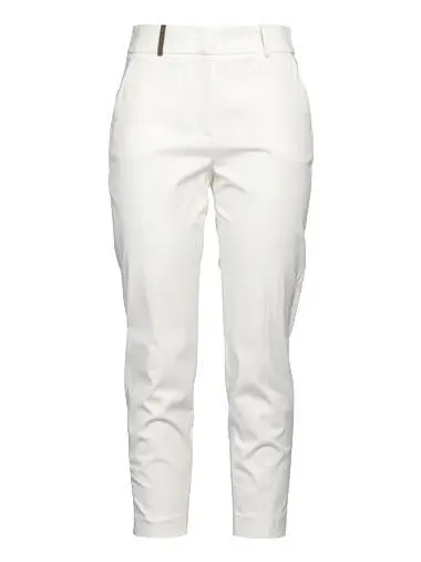 Peserico Tapered High-waisted Pants - White