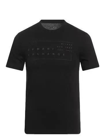 Armani Exchange T-shirt Military Size Organic Cotton - Black