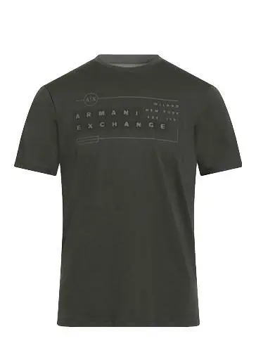 Armani Exchange T-shirt Military Size Organic Cotton - Green