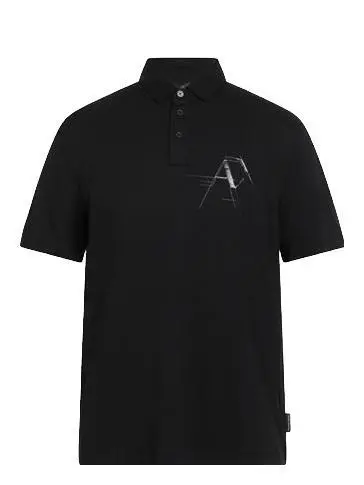 Armani Exchange Polo Shirt Size Cotton - Black