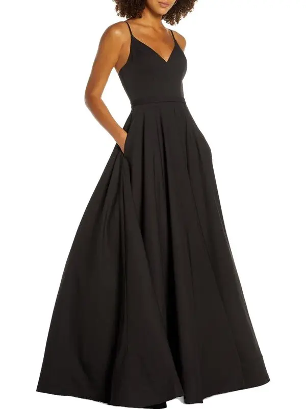 Mac Duggal Classic A-line Ballgown - Black