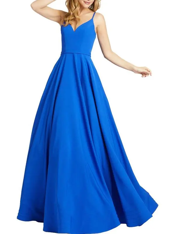 Mac Duggal Classic A-line Ballgown - Royal