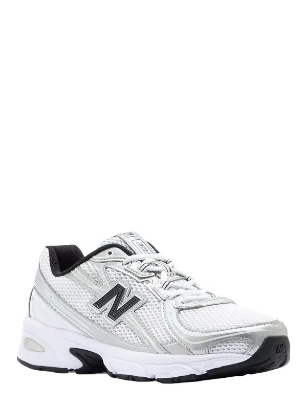 NEW BALANCE Gender Inclusive 740 Sneaker - White / Silver Metallic