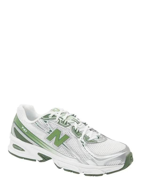 NEW BALANCE Gender Inclusive 740 Sneaker - White/alpine Green