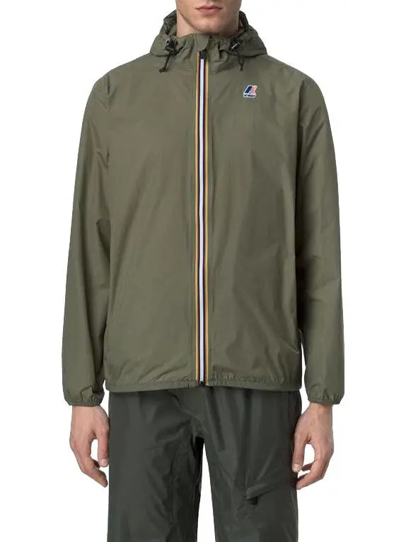 K-WAY Le Vrai 4.0 Claude Water Repellent Jacket - Green Lichen