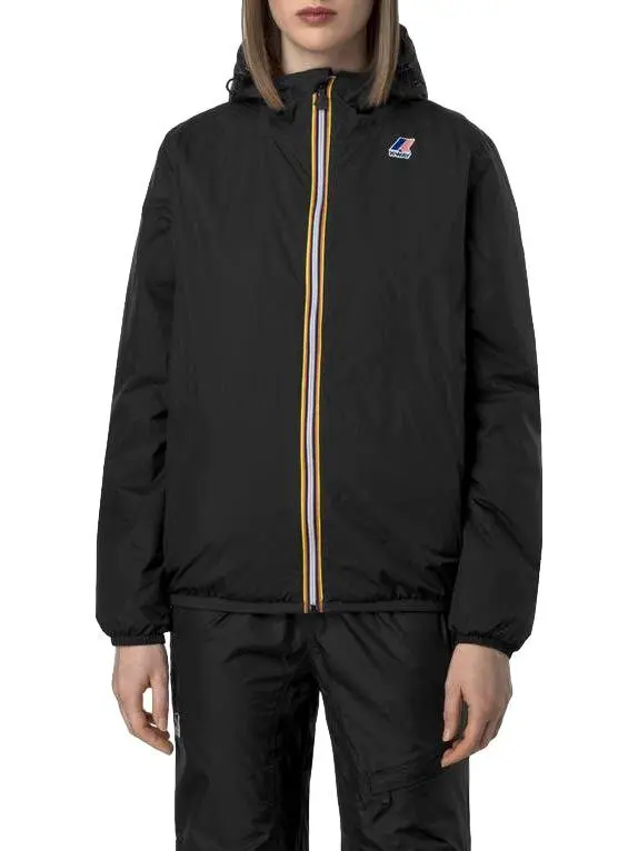 K-WAY Le Vrai 4.0 Claude Water Repellent Jacket - Black Pure