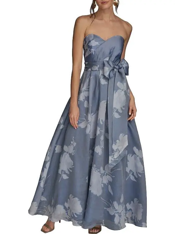 Donna Karan New York Floral Fit & Flare Gown - Marbella Multi