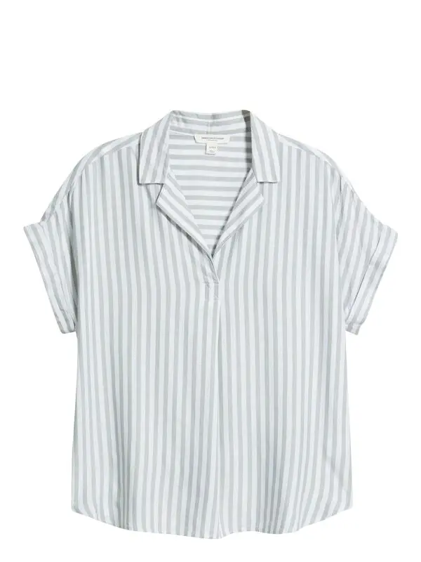 BEACHLUNCHLOUNGE Deni Stripe Shirt - Green Moss