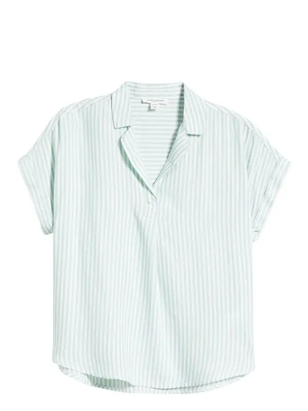 BEACHLUNCHLOUNGE Deni Stripe Shirt - Limeade