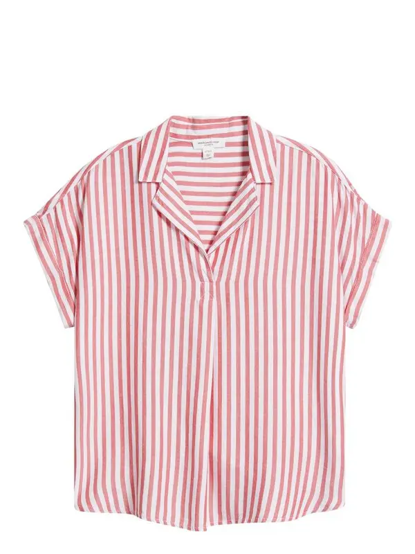 BEACHLUNCHLOUNGE Deni Stripe Shirt - Red Apple