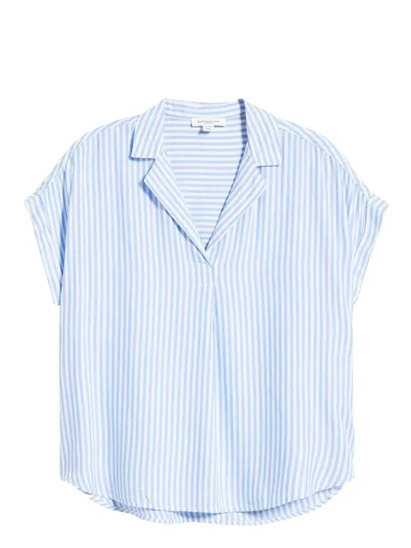 BEACHLUNCHLOUNGE Deni Stripe Shirt - Resort Blue