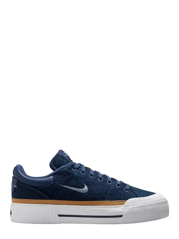 Nike Court Legacy Lift Sneakers - Midnight Navy Blue/flax/white