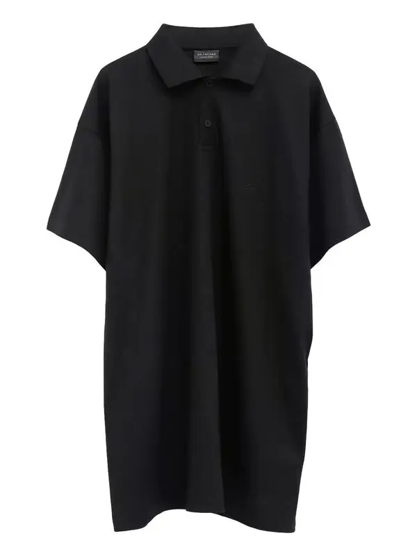 Balenciaga Bb Garderobe Polo Shirt - Black