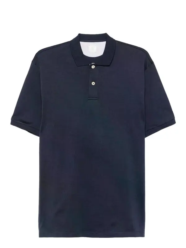 Eleventy Cotton Polo Shirt - Blue