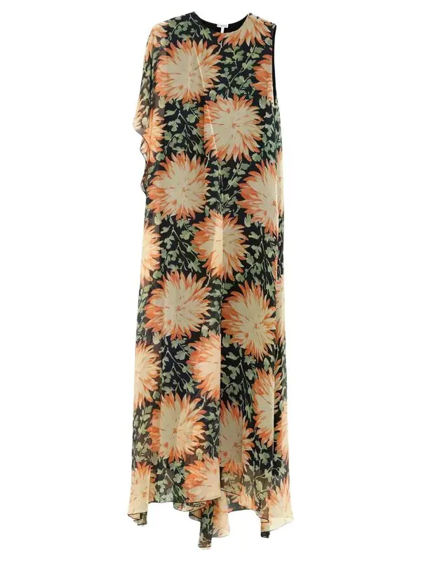 Loewe Floral-print Dress - Orange
