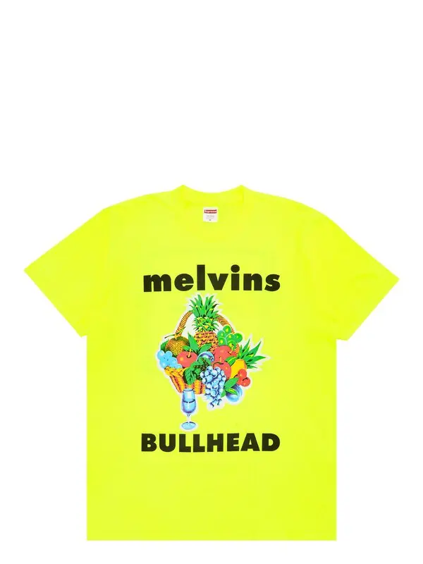 Supreme X Melvins Bullhead Tee 'fluorescent - Yellow