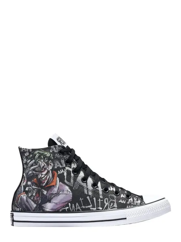 CONVERSE Dc Comics X Chuck Taylor All Star High 'the Joker Laugh' Sneakers - Black