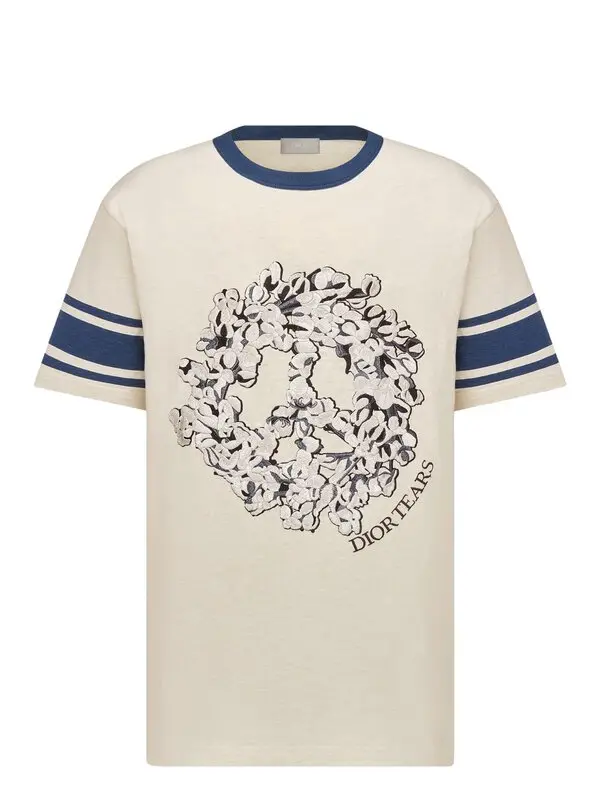 Dior X Denim Tears T-shirt 'white - Cream