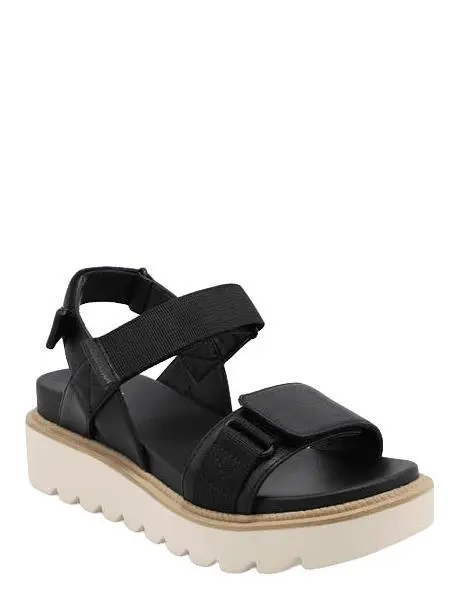 Mia Jony Ankle Strap Platform Sandal - Black