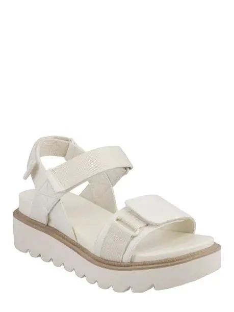 Mia Jony Ankle Strap Platform Sandal - Bone
