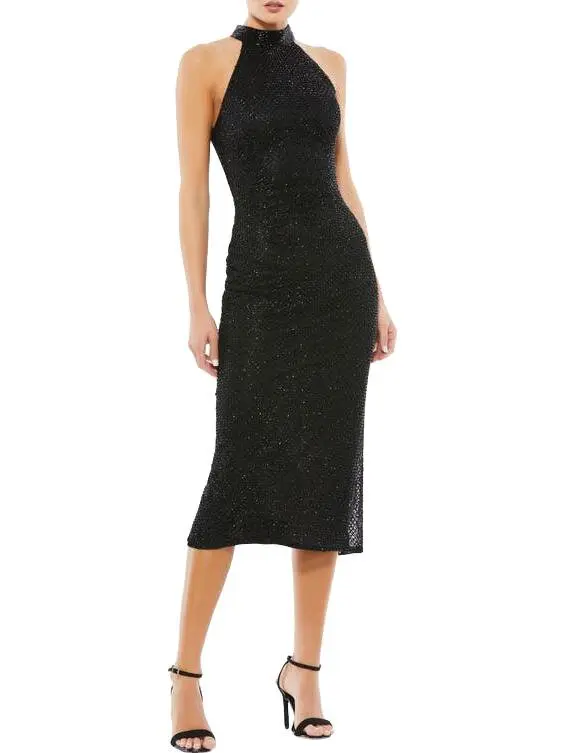 Mac Duggal Hand Embellished Gown - Black