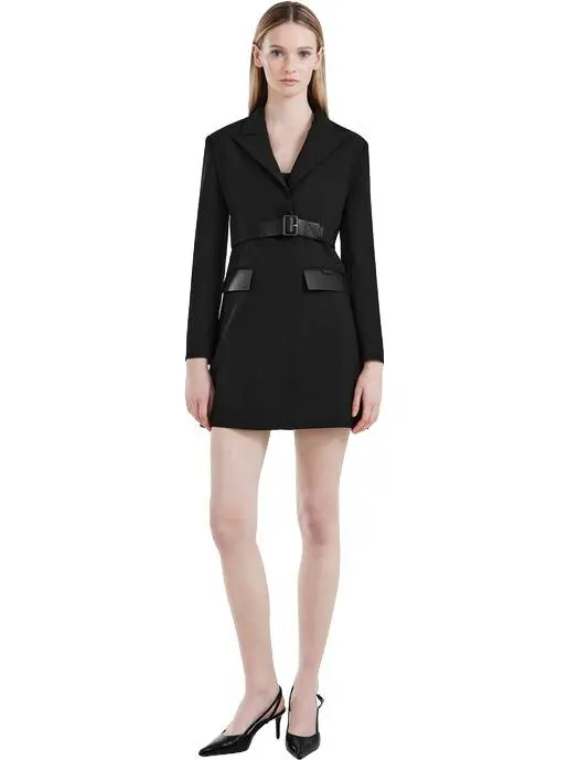 Rudsak Cropped Blazer With Belt - Black