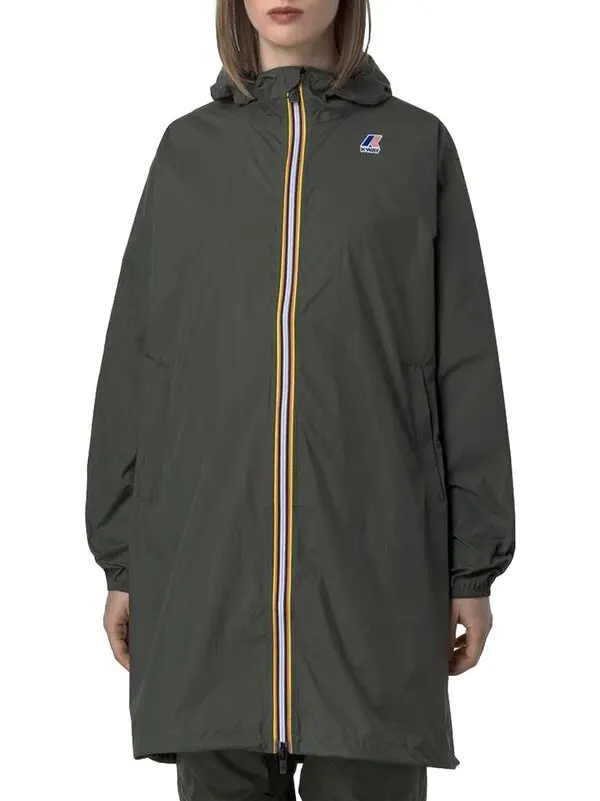 K-WAY Le Vrai 4.0 Eiffel East Raincoat - Green Blackish