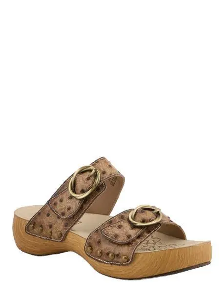 SPRING STEP SHOES Nostalgish Platform Slide Sandal - Light Taupe