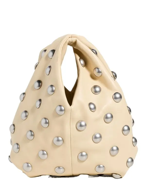 A.L.C. Simone Studded Lambskin Bag - Butter/nickel