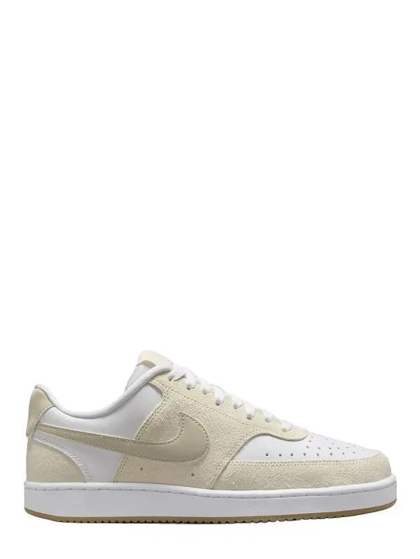 Nike Court Vision Low Sneakers - Pale Ivory/white/gum Light Brown