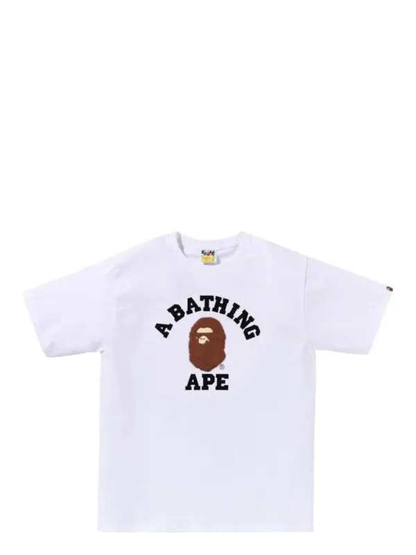 A BATHING APE Boa College C Tee Shirt - White