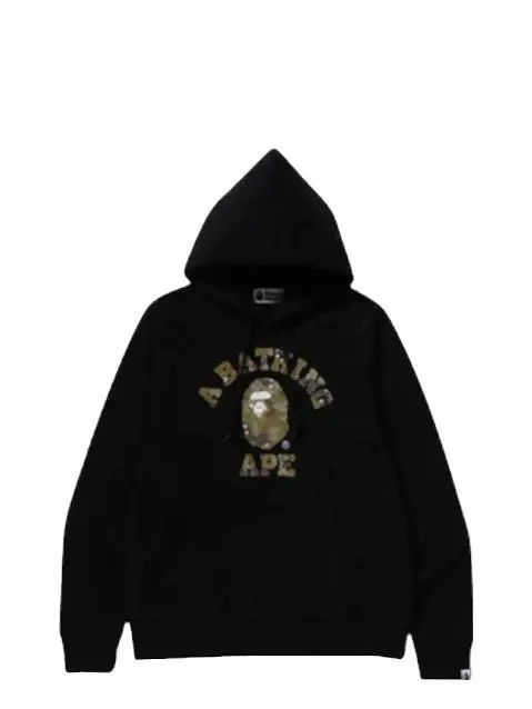 BAPE Bitmap College Pullover Hoodie - Black