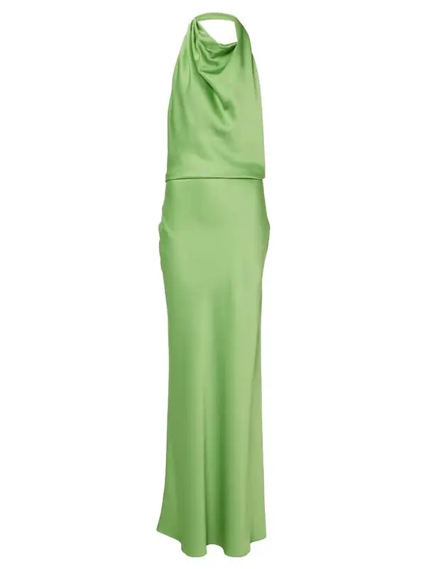 Simkhai Reannon Draped Gown - Green