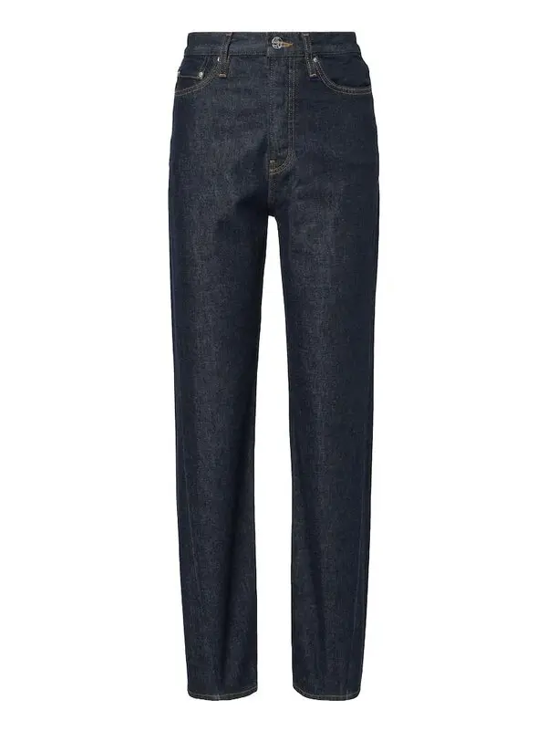 TOTEME Mid-rise Straight Leg Jeans - Blue