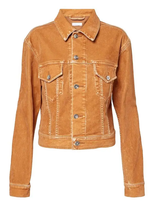 Rabanne Denim Trucker Jacket - Brown