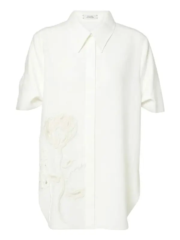Dorothee Schumacher Embroidered Linen Shirt - White