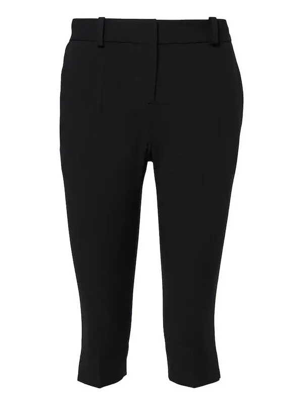 TOTEME Wool-blend Capri Pants - Black