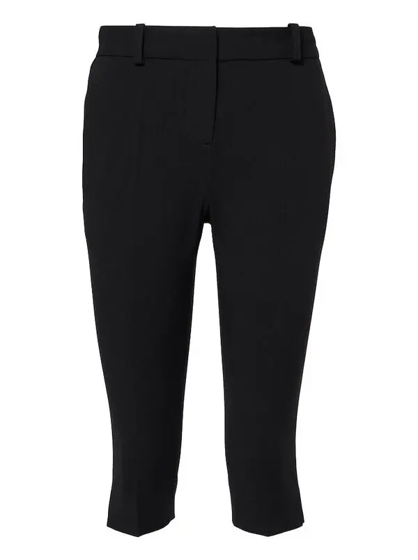TOTEME Wool-blend Capri Trousers - Black