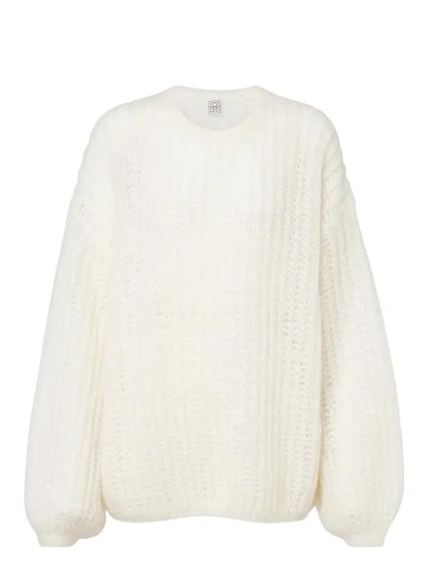 TOTEME Mohair And Wool-blend Sweater - White