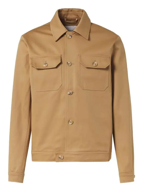 King & Tuckfield Cotton Buttoned Jacket - Beige