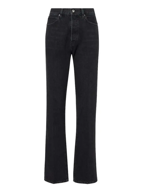 FRAME The Vertical High-rise Straight Jeans - Blue