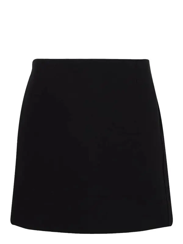 TOTEME Crêpe Miniskirt - Black