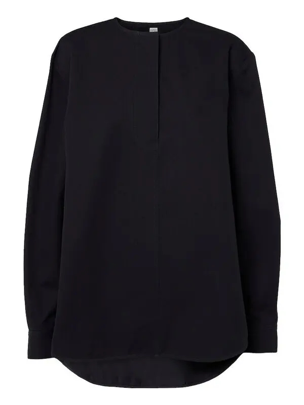 TOTEME Cotton Twill Shirt - Blue
