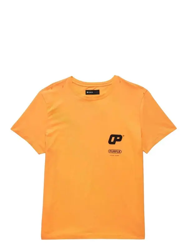 PURPLE BRAND Clean Jersey Short Sleeve Tee - Orange