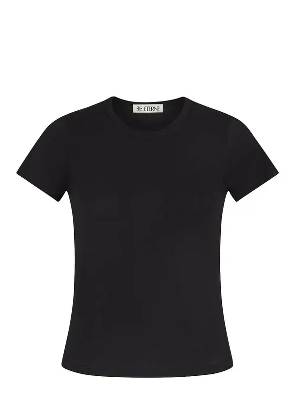 Eterne Fitted Short-sleeve T-shirt - Black