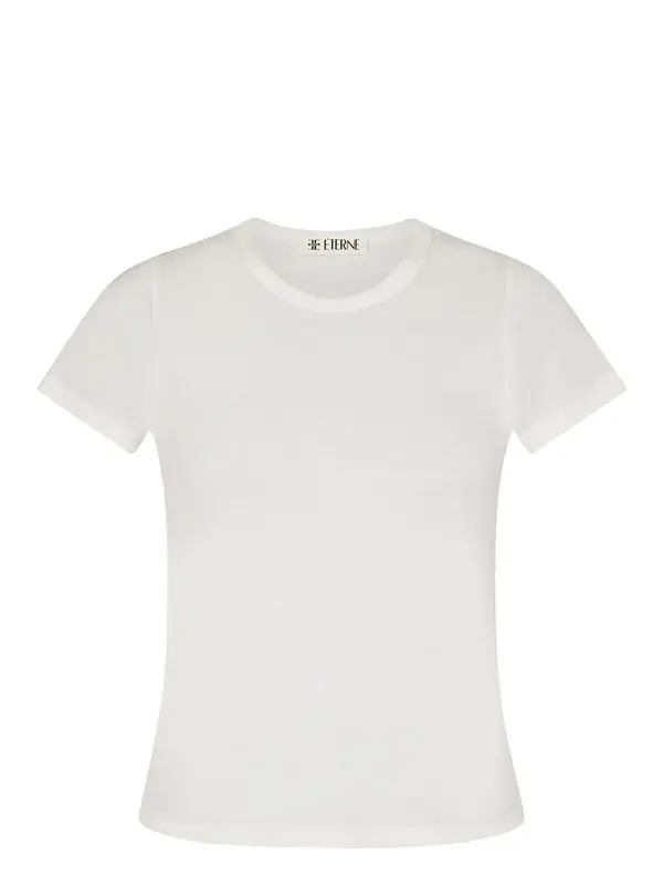 Eterne Fitted Short-sleeve T-shirt - Ivory