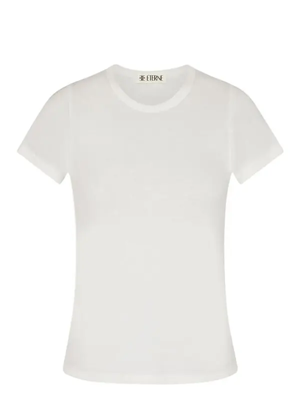 Eterne Fitted Short-sleeve T-shirt - Ivory