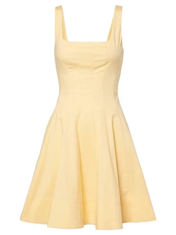 Staud Romy Mini Dress - Yellow